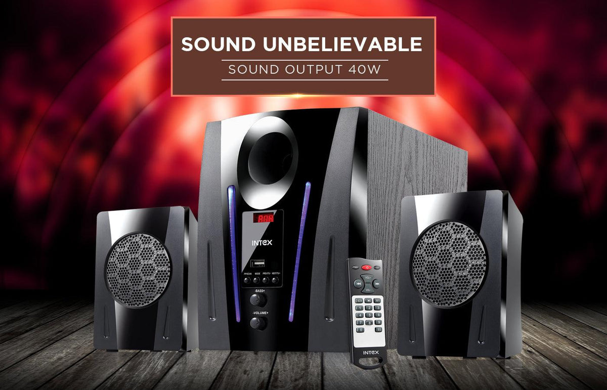 Buy Intex Digi 2100 FMUB 2.1 Home Speaker Online – Intex Technologies Buy Intex Digi 2100 FMUB 2.1 Home Speaker Online – Intex Technologies