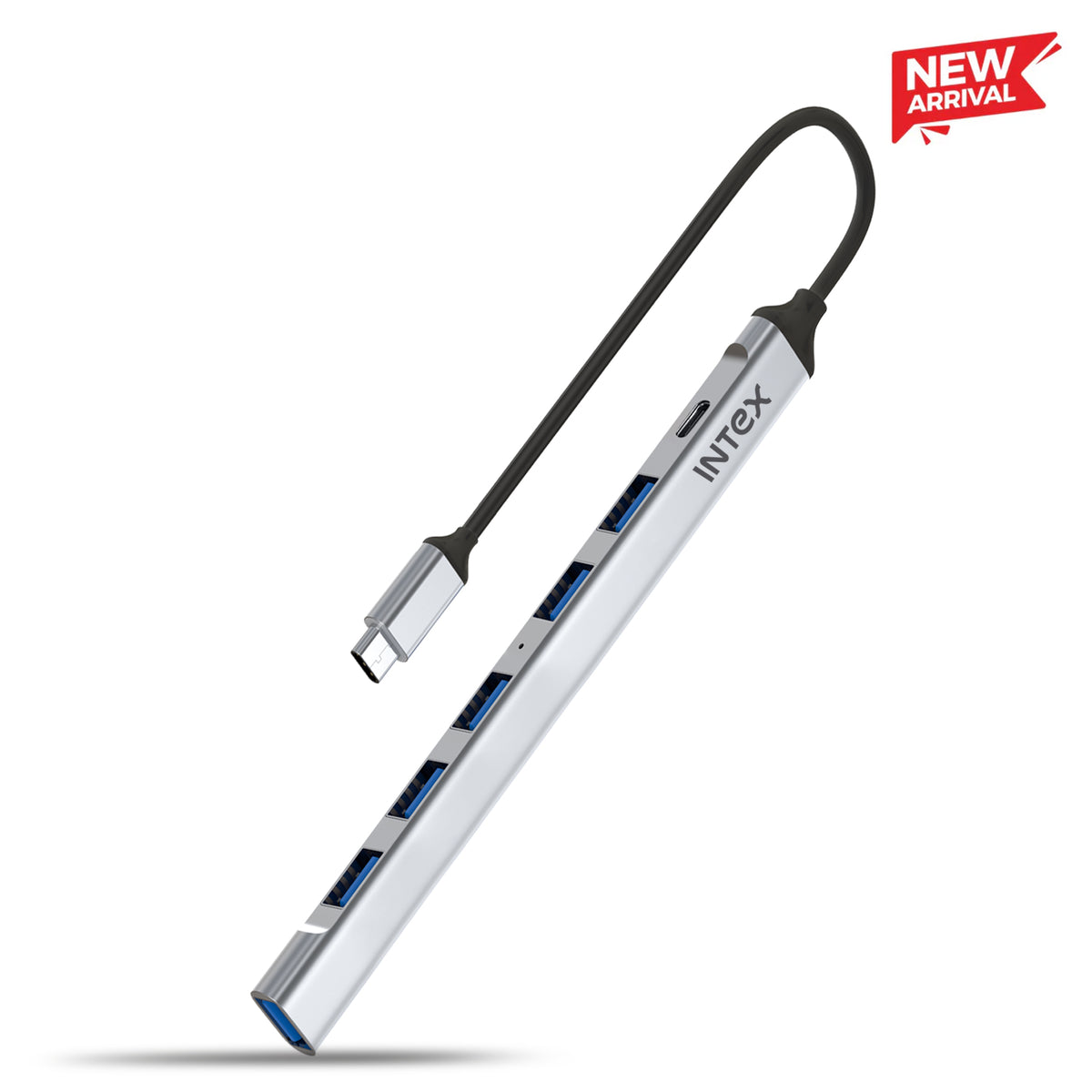 Intex USB Hub 7 Port (7-in-1 hub)| USB 3.0, Five USB 2.0 ports and one ...