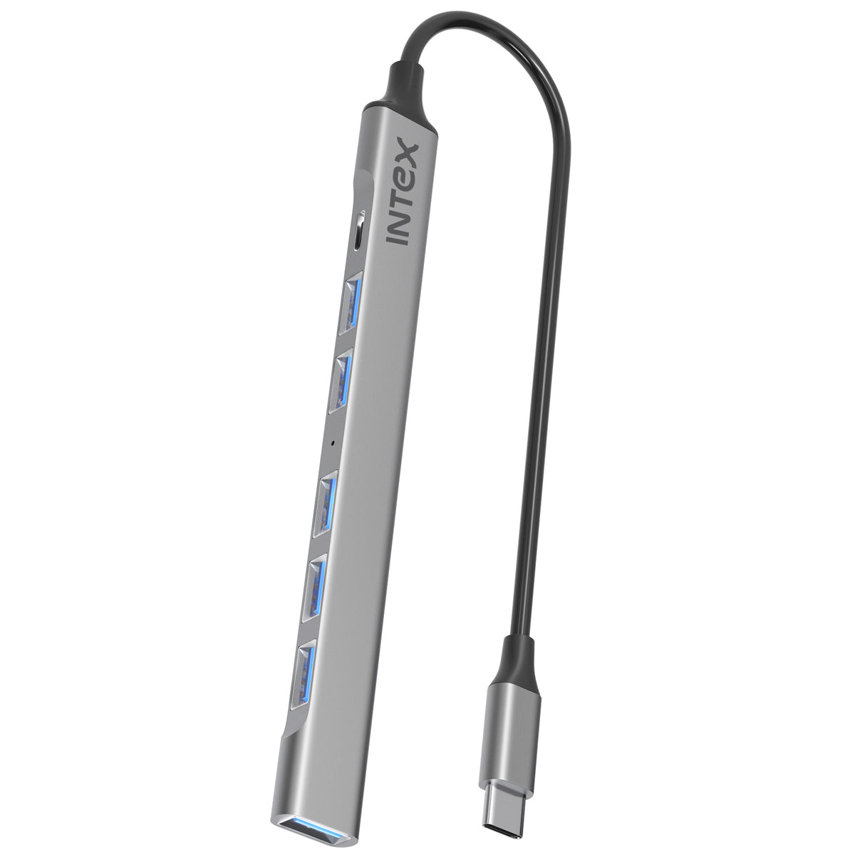 Intex USB Hub 7 Port (7-in-1 hub)| USB 3.0, Five USB 2.0 ports and one ...
