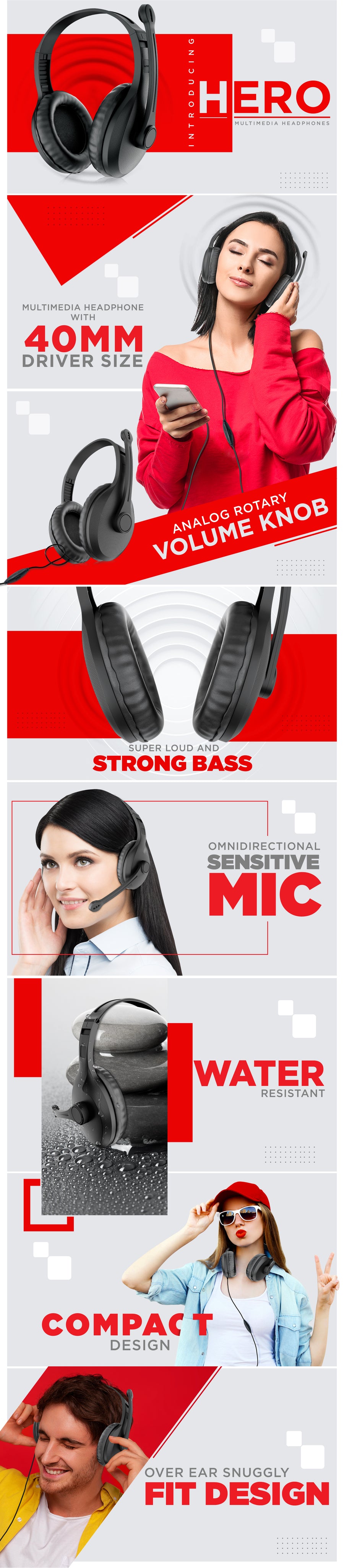 Buy Intex Hero Multimedia Headphones Online at Best Price in India – Intex Technologies