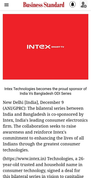 Media – Intex Technologies