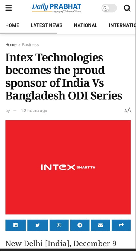 Media – Intex Technologies