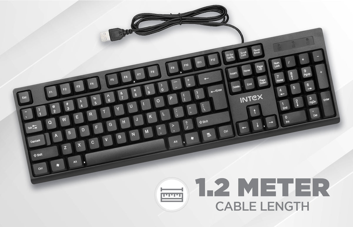 Fury (IT-KB335) Wired USB Keyboard – Intex Technologies
