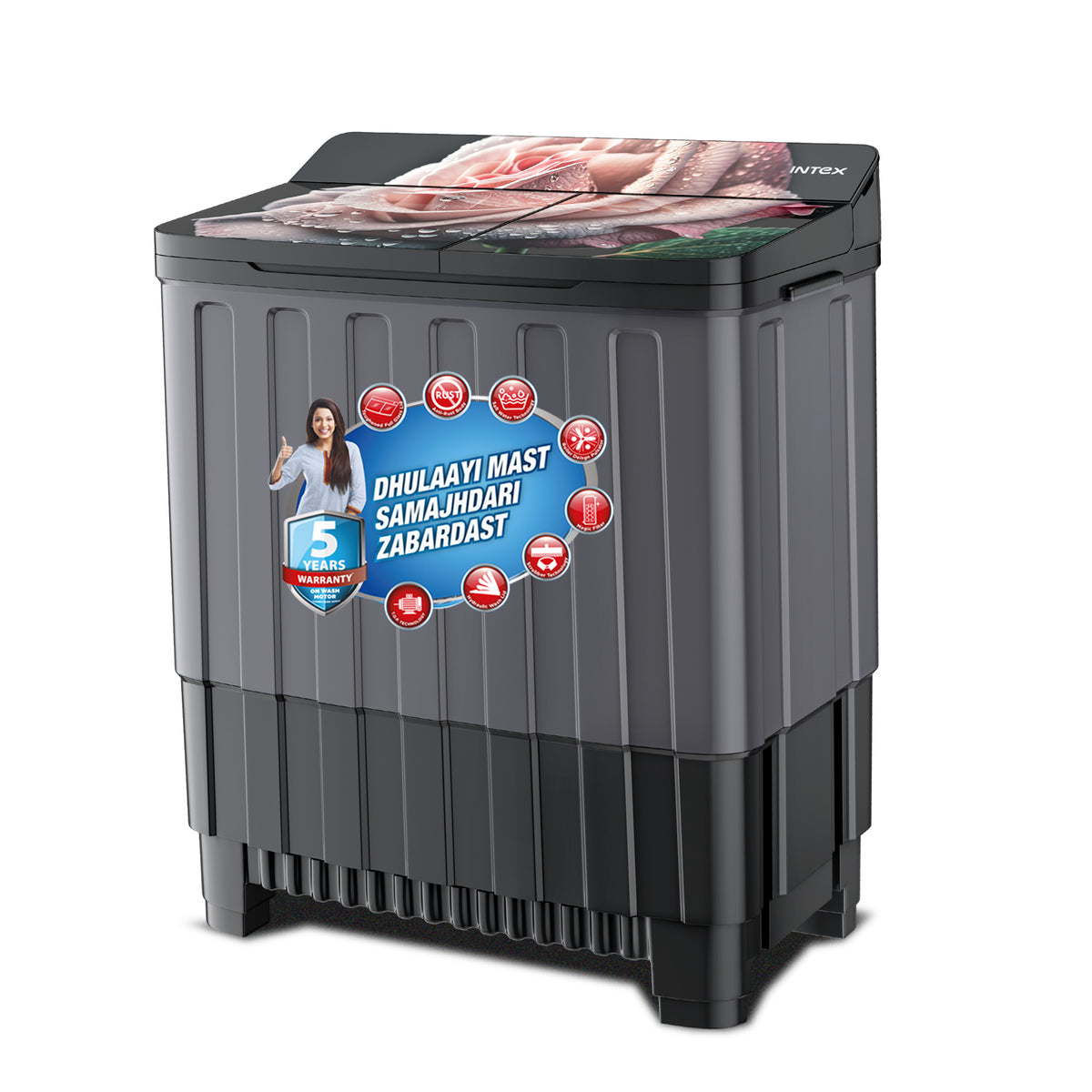 Intex 8.5 KG Semi-Automatic Washing Machine - SA85BGFG – Intex Technologies