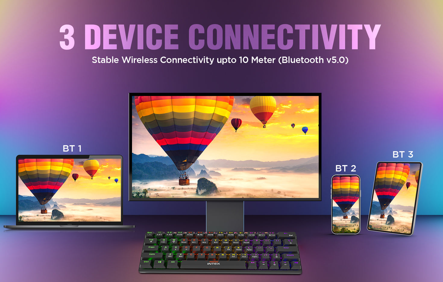 Caliber Plus Mechanical Wireless Keyboard – Intex Technologies