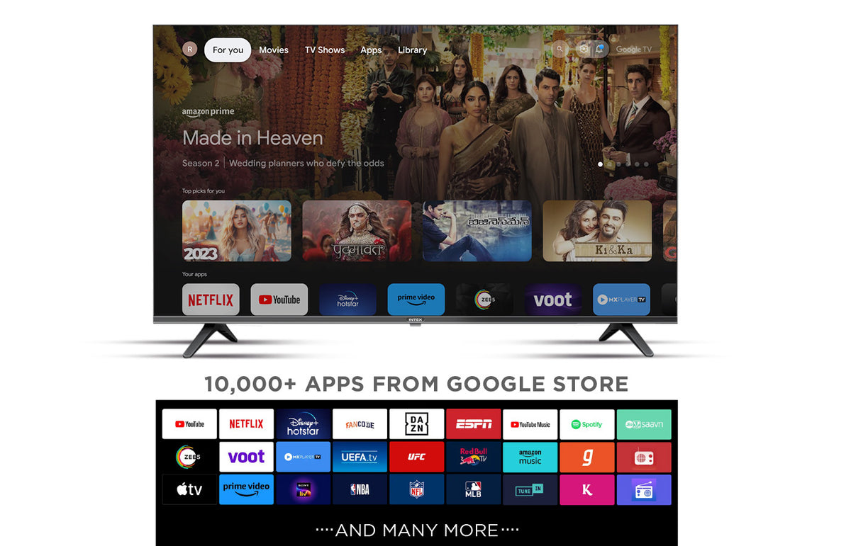 Intex 50" 4K Ultra HD Google TV | LED-SGUV5001 (1m 25cm) – Intex ...