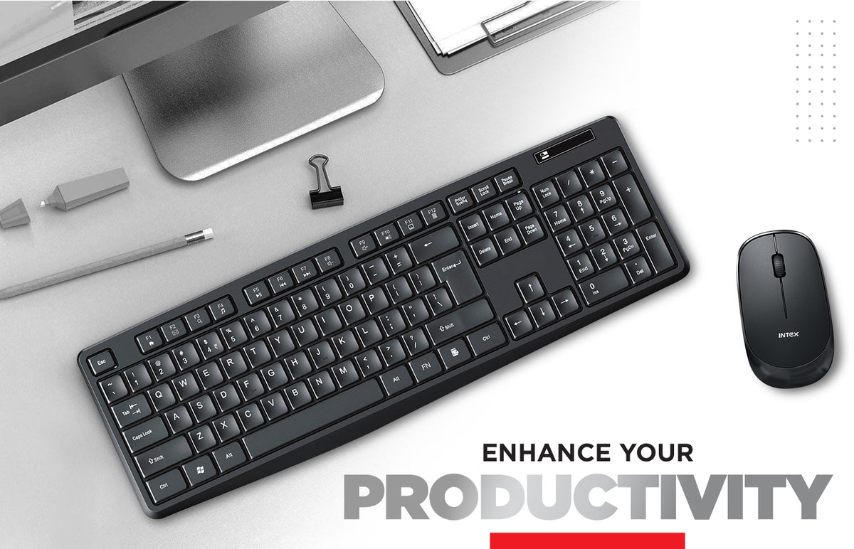 Power New Wireless Mouse And Keyboard Combo – Intex Technologies