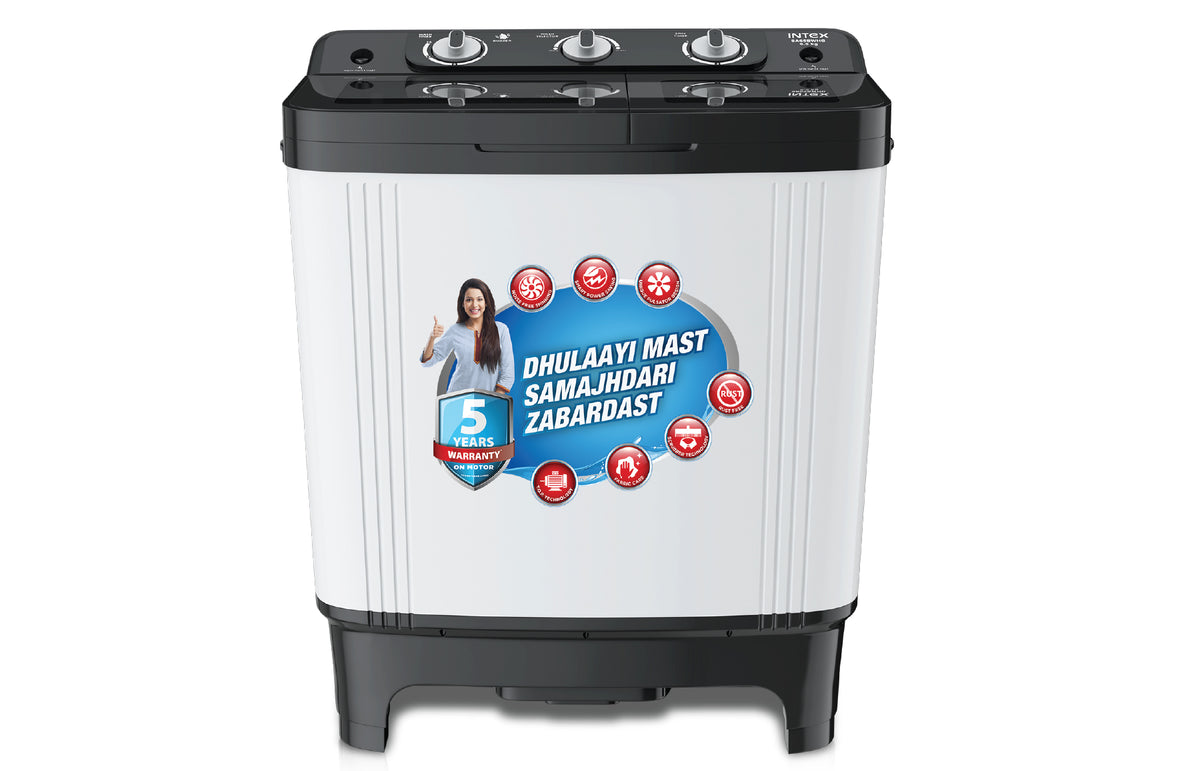 Intex 6.5KG Semi-Automatic Washing Machine (SA65BWHG) – Intex Technologies