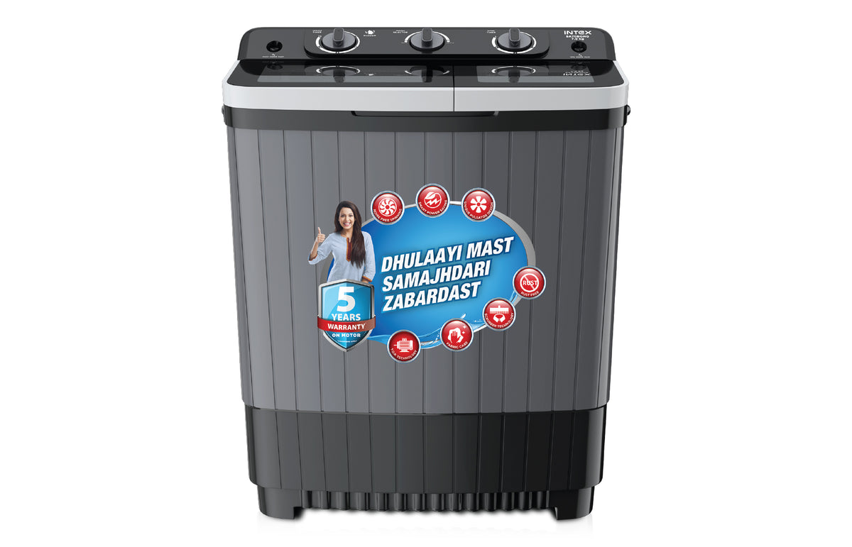 Intex 7 KG Semi-Automatic Washing Machine (SA70BGHG) – Intex Technologies