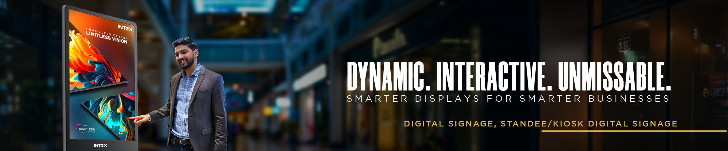 Intex Digital Standee & LED Digital Signage Displays – Intex Technologies