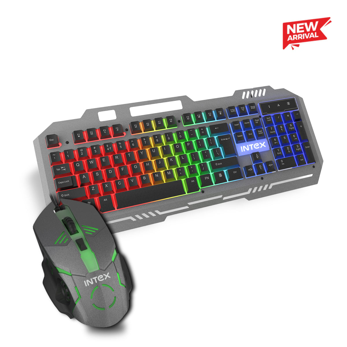 Intex Wired Gaming Pro Combo | Gaming Keyboard & Mouse | RGB Lights ...