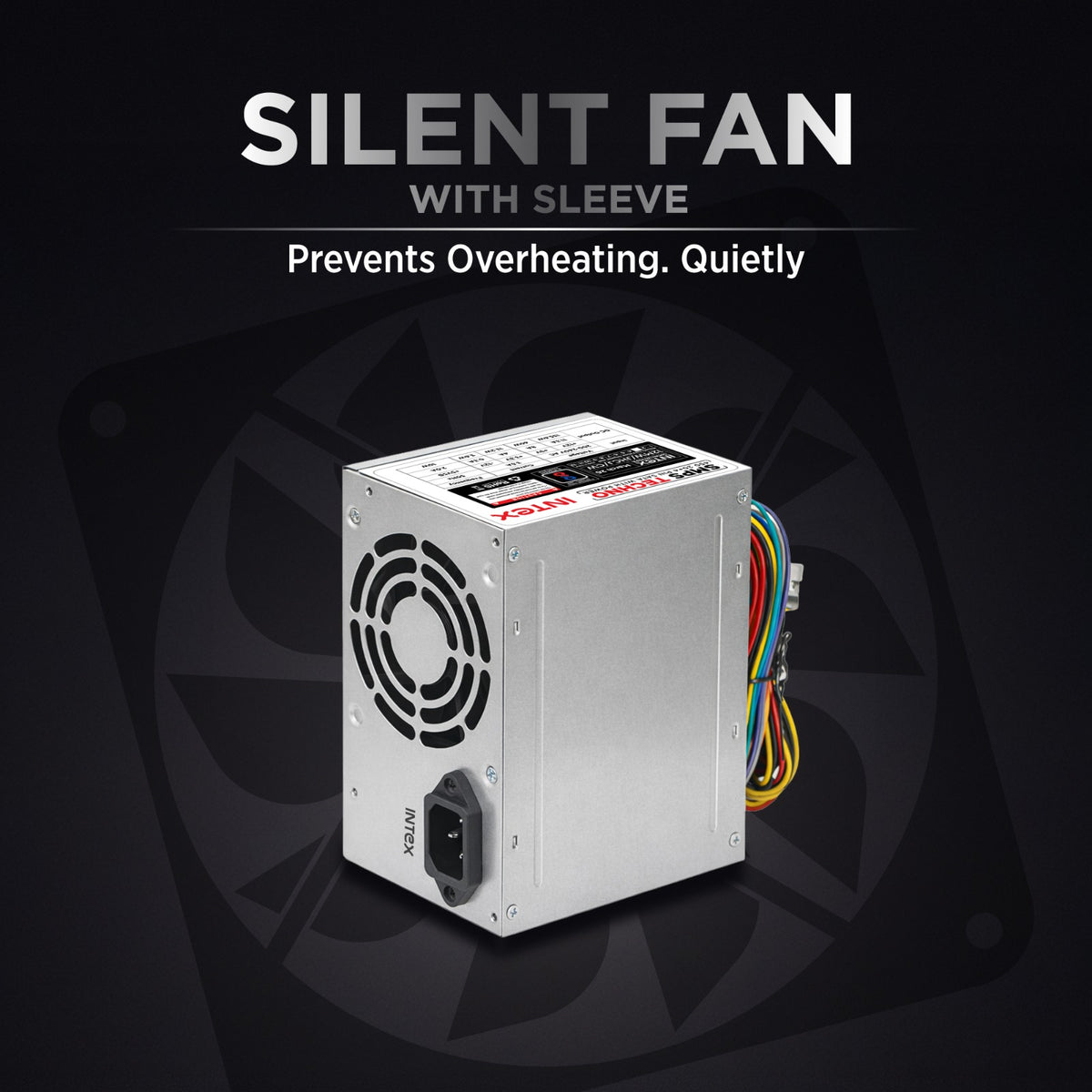 Intex SMPS Techno 450W Power Supply | 20+4 Pin Connector | Dual SATA ...