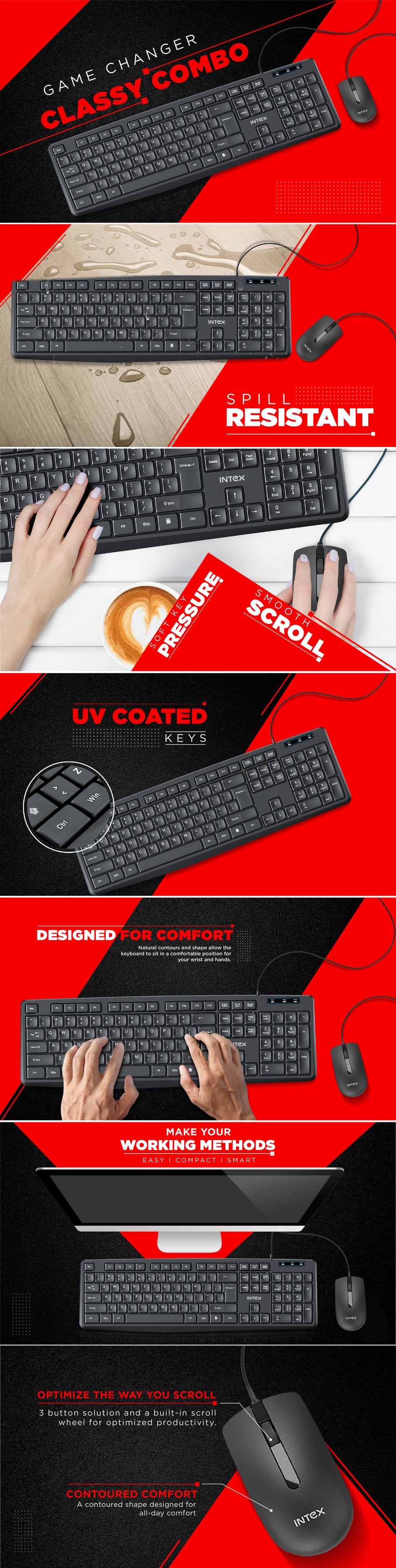 Genie (IT-KB332) Combo Mouse And Keyboard – Intex Technologies