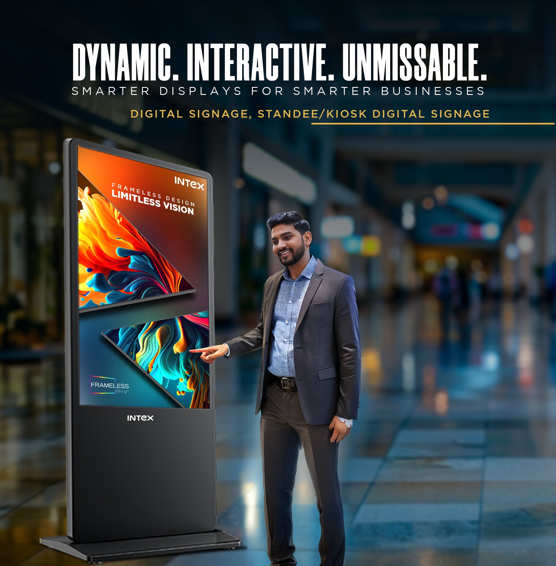 Intex Digital Standee & LED Digital Signage Displays – Intex Technologies