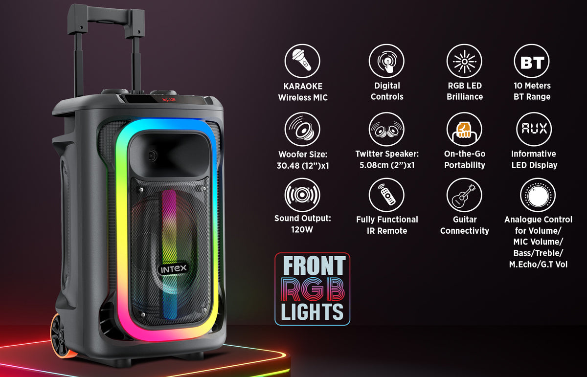 Thriller 1200 Trolley Speaker – Intex Technologies