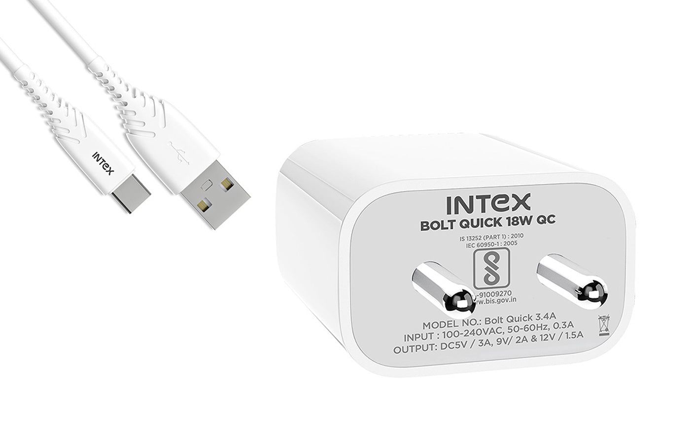 Buy Intex Micro USB and Type C Mobile Charger Online at Best Price ...